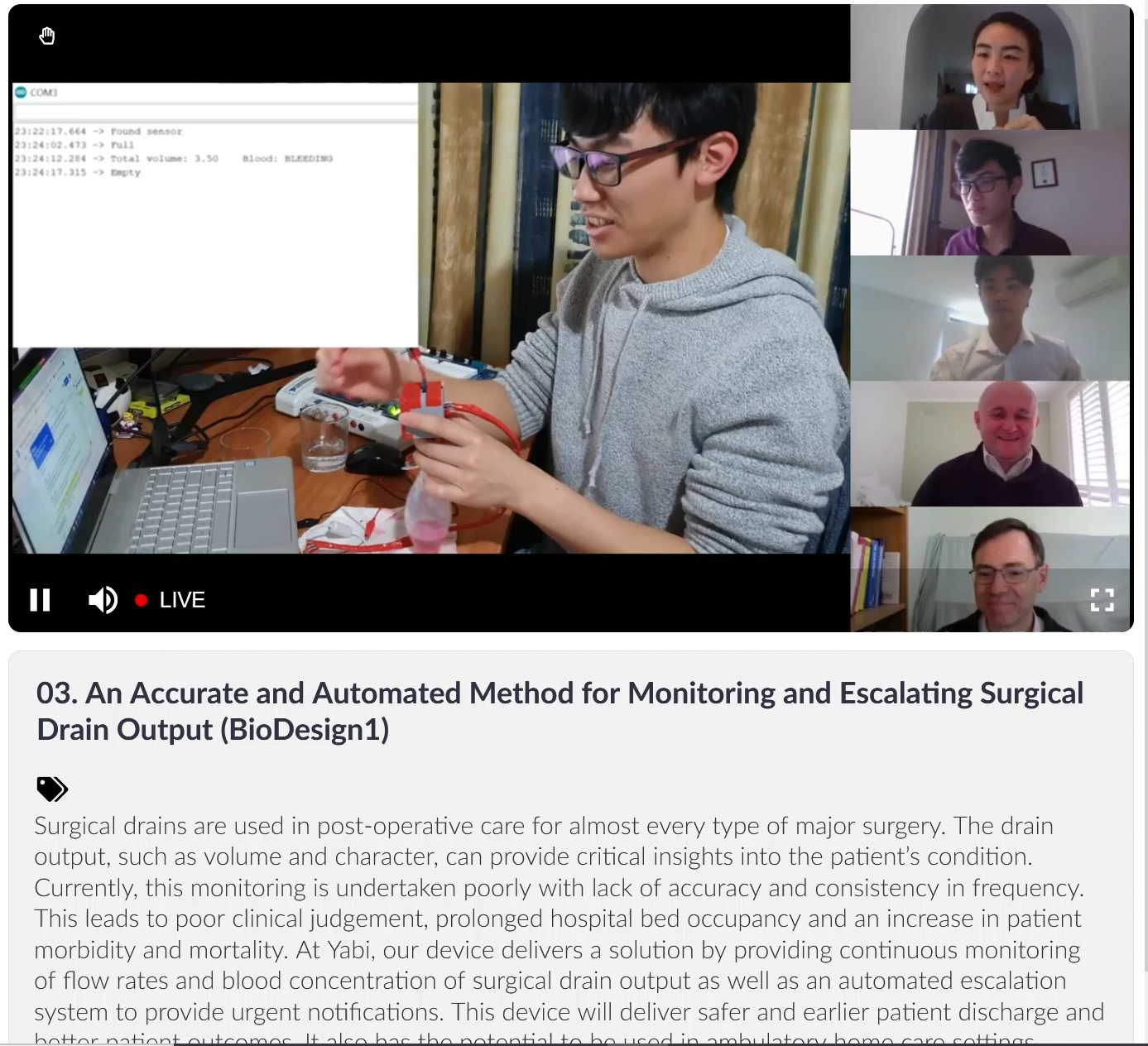 BioDesign 2020 Summary and Achievements – BioDesign Innovation Melbourne