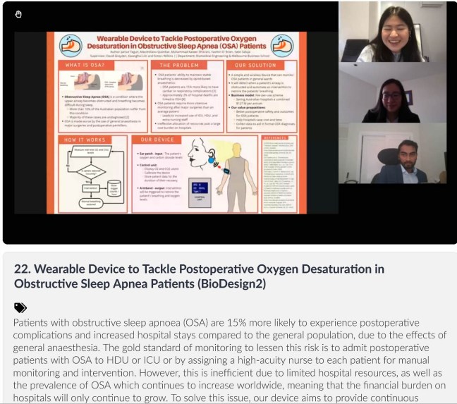 BioDesign 2020 Summary and Achievements – BioDesign Innovation Melbourne